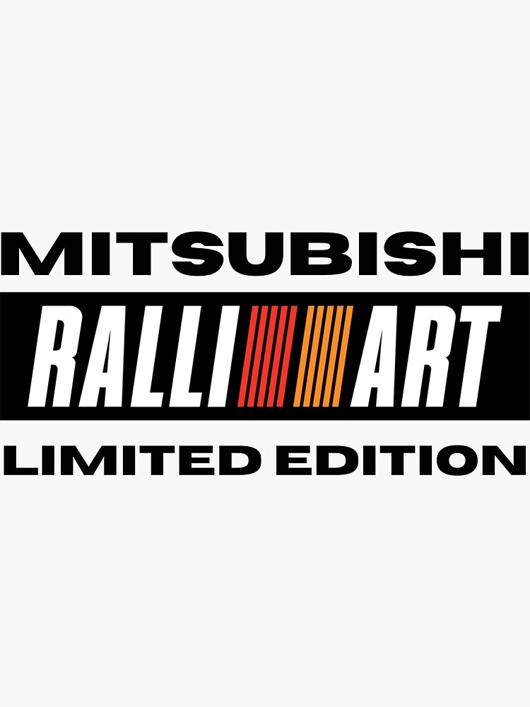 "Mitsubishi Ralliart Limited Edition" Sticker for Sale by jaydavid ...