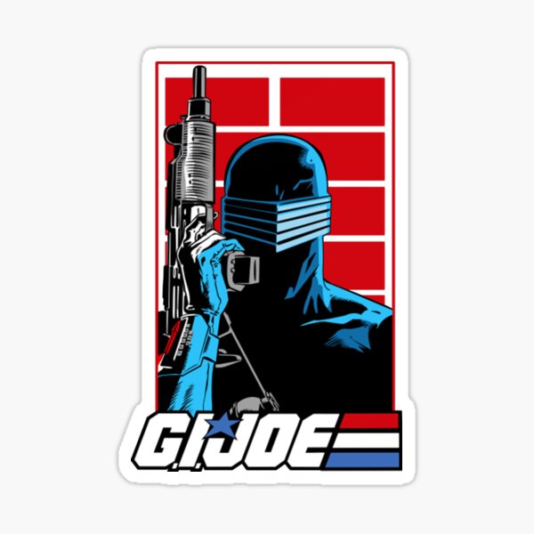 "Snake Eyes Yo Joe" Sticker for Sale by Drece81dc | Redbubble