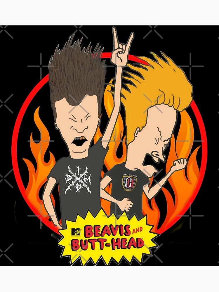 "beavis butthead fire logo" Art Print by RheaumeHenry | Redbubble