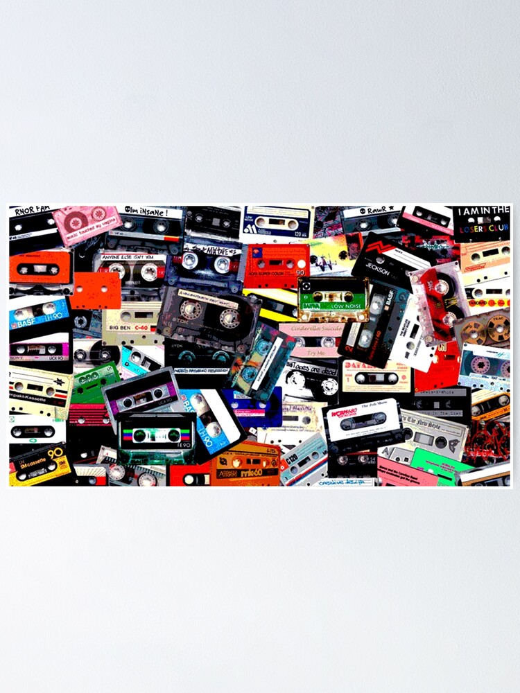 "Mixtapes Posterized Collage " Poster for Sale by MehranZetzsche ...