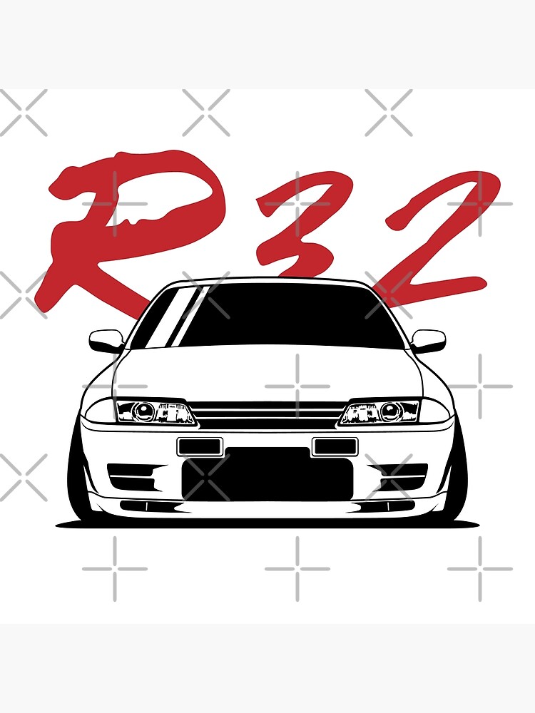 "Skyline R32 GTR" Metal Print for Sale by OlegMarkaryan | Redbubble