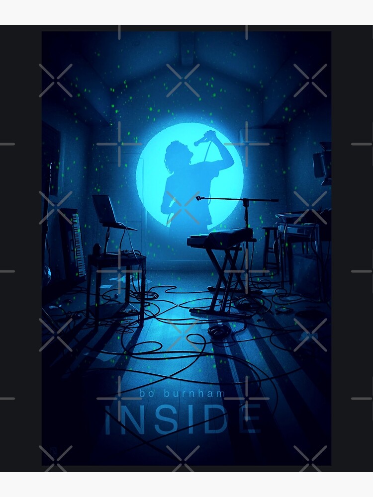 "Inside Bo Burnham Blue Shadow" Poster for Sale by Dinastri | Redbubble