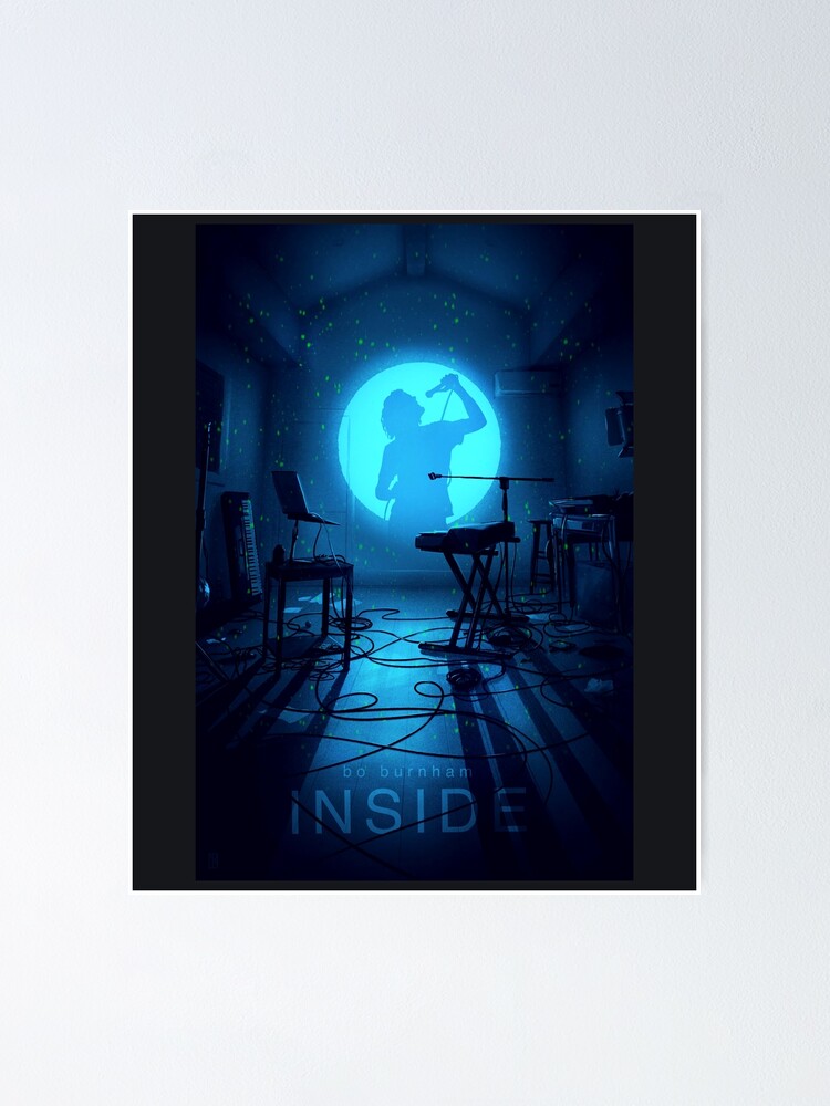 "Inside Bo Burnham Blue Shadow" Poster for Sale by Dinastri | Redbubble