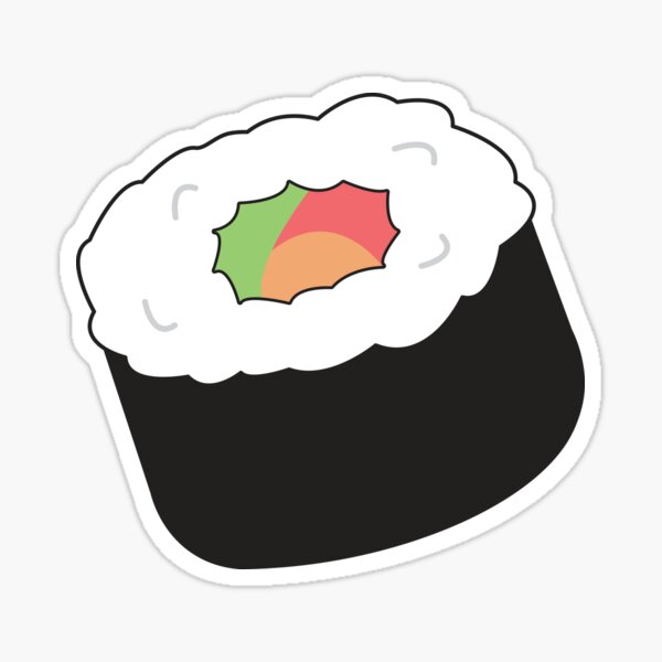 "Maki Sushi Roll" Sticker for Sale by JericaS | Redbubble