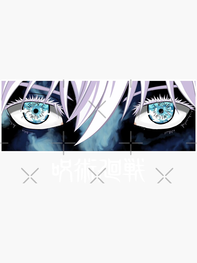 "Satoru Gojo Jujutsu Kaisen Anime Logo Jujutsu Kaisen Anime" Sticker ...