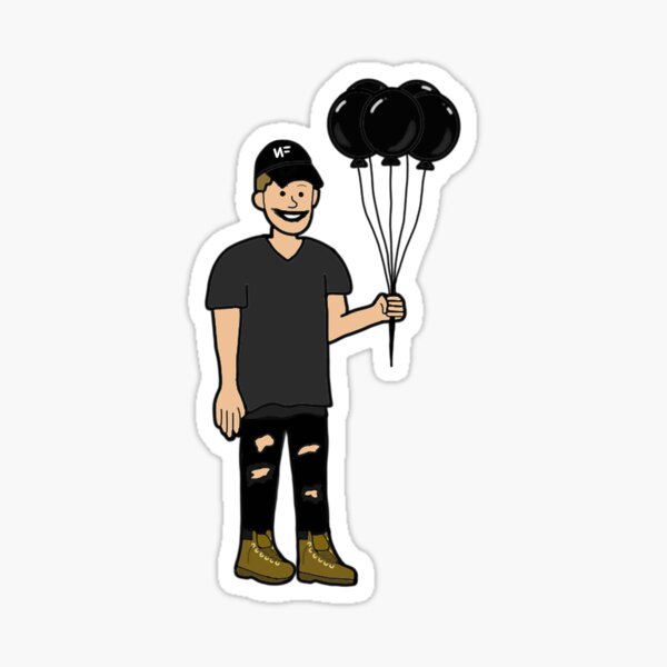 "NF Sticker (NF Hat)" Sticker by BrodieLArt | Redbubble