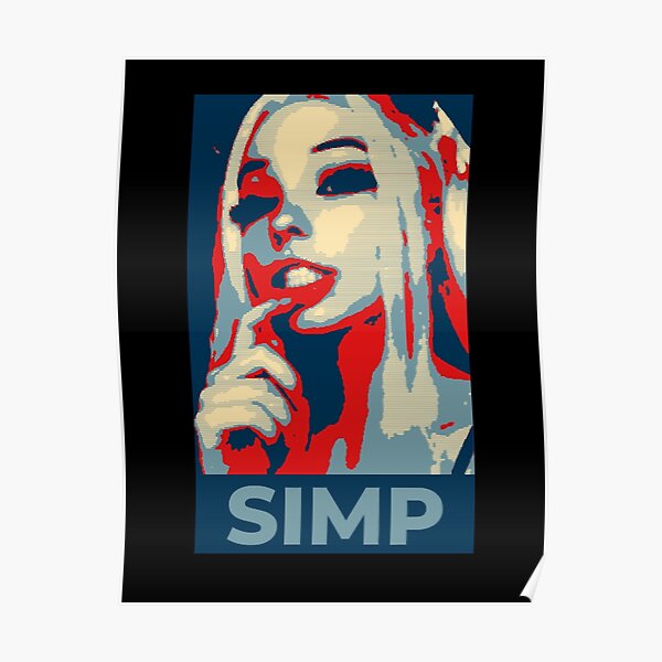 "Belle Delphine SIMP Alert" Poster for Sale by MarieJohnstone | Redbubble
