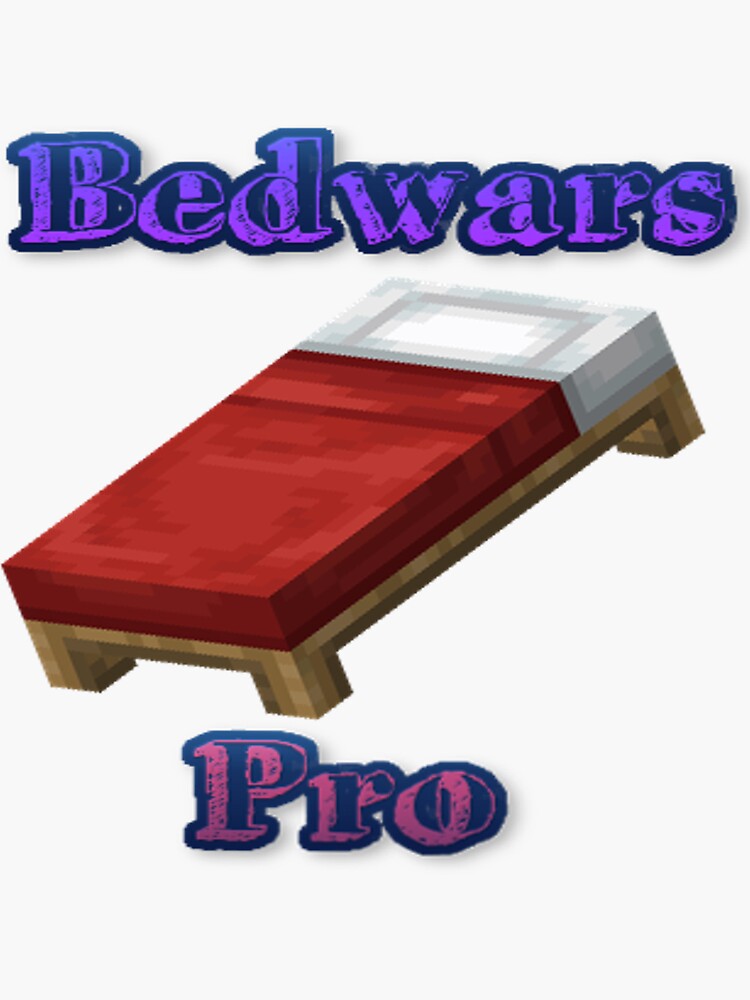 "Bedwars Pro " Sticker by PurpleMoonMC | Redbubble