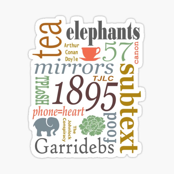 "TJLC words" Sticker by TweedCarnation | Redbubble