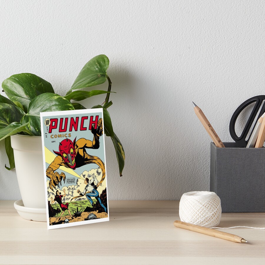 "Punch Comic" Art Board Print by sirglennbo | Redbubble