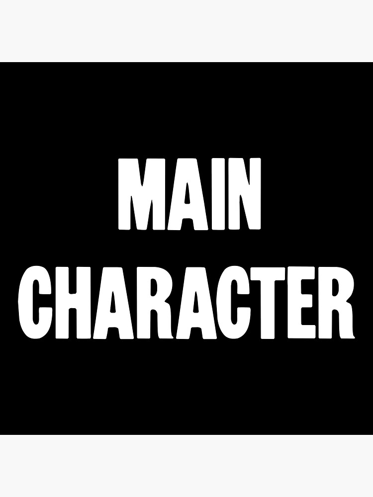 "Main Character" Sticker for Sale by GdLkngCrps | Redbubble
