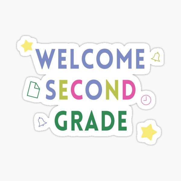 Pegatina «Bienvenido segundo grado» de FridPix | Redbubble