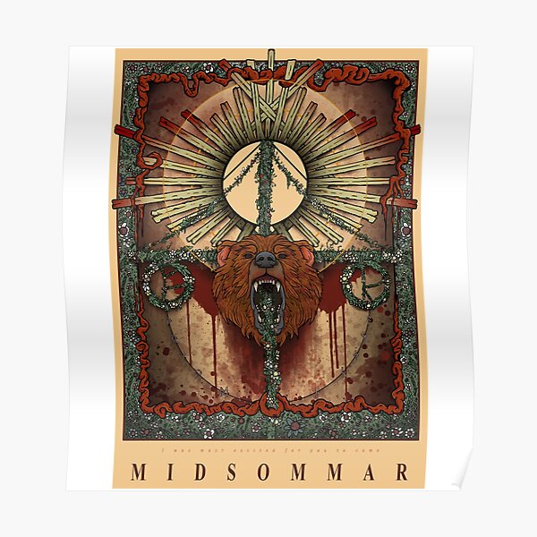 "Vintage masks Midsommar this summer horror Movie" Poster for Sale by ...