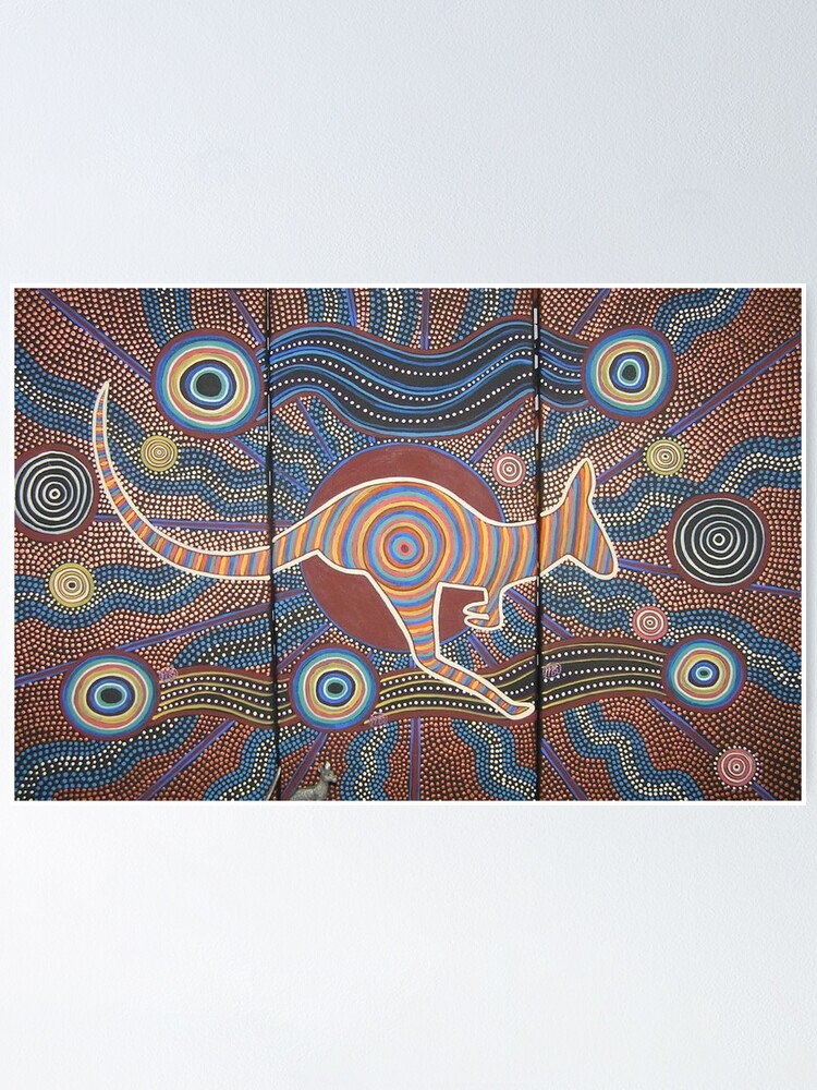 "Dream Journeys Australian Aboriginal Art print" Poster by ...