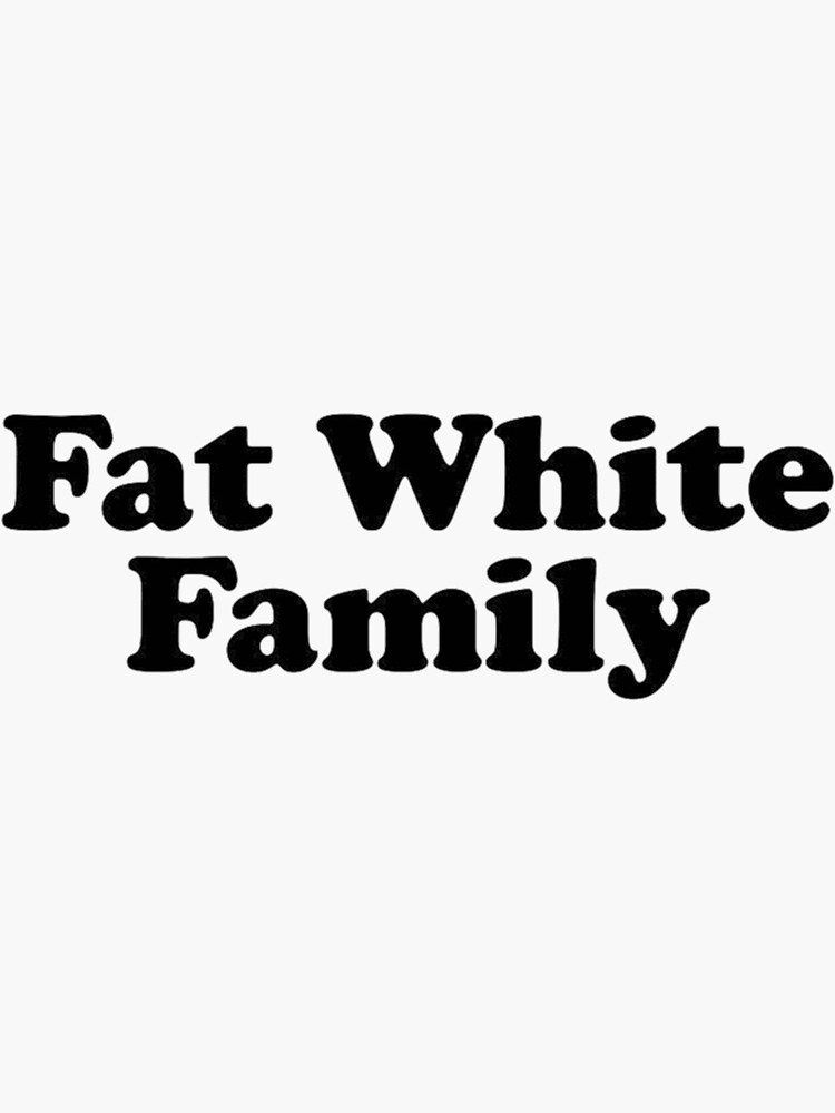 "Fat White Family Logo" Sticker for Sale by maggot-meat | Redbubble