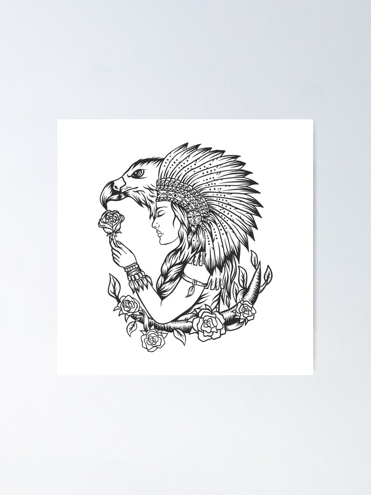 "Female native" Poster by FaisalAli19 | Redbubble