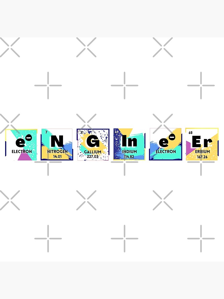"Engineer Vers. 4 Unique Periodic Table Engineering" Photographic Print ...
