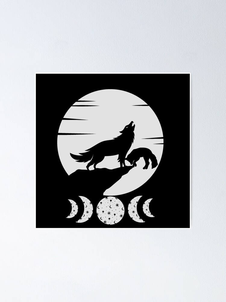 "Wolf moon" Poster for Sale by wataraadam | Redbubble