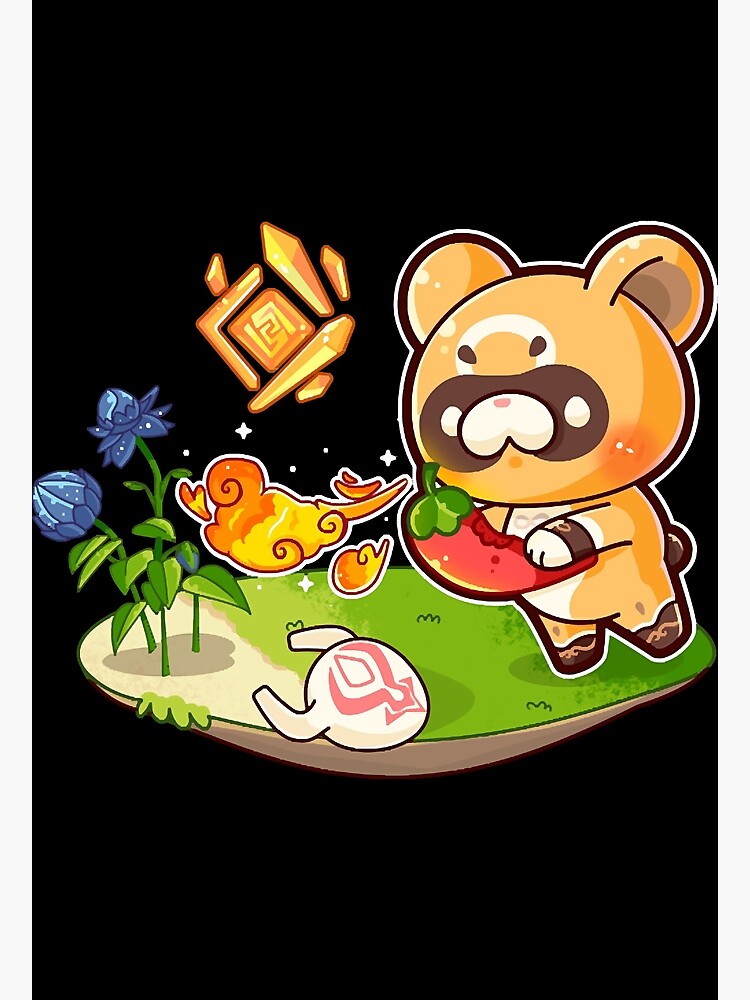 "Guoba! - Genshin Impact " Art Print by oseJalexis61 | Redbubble