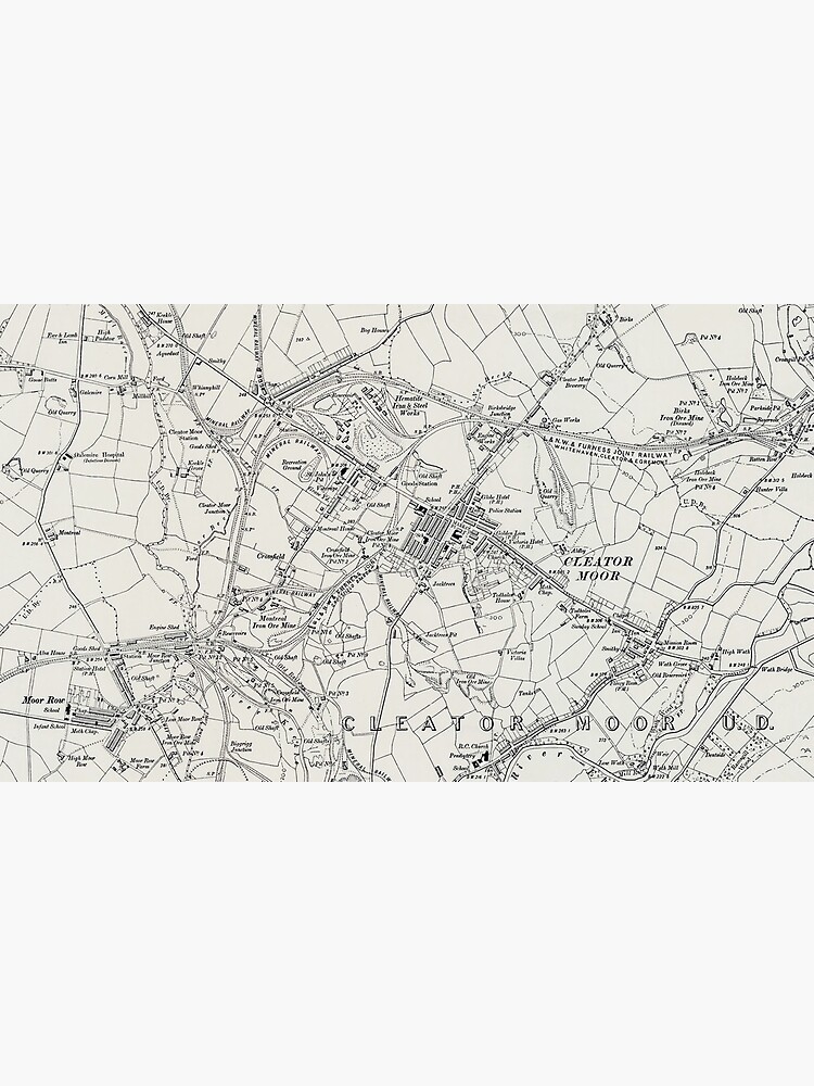 "Map Of Cleator Moor - 1888" Poster for Sale by seanduffy | Redbubble