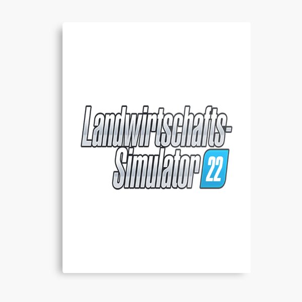 "Farming Simulator 22 logo" Metal Print for Sale by JaroNT | Redbubble