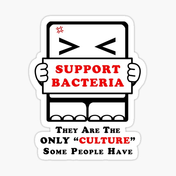 Angry Bacteria Stickers | Redbubble