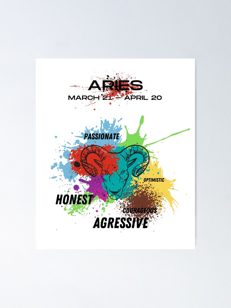 "Chinese zodiac sign Aries" Poster by Wordspower2020 | Redbubble