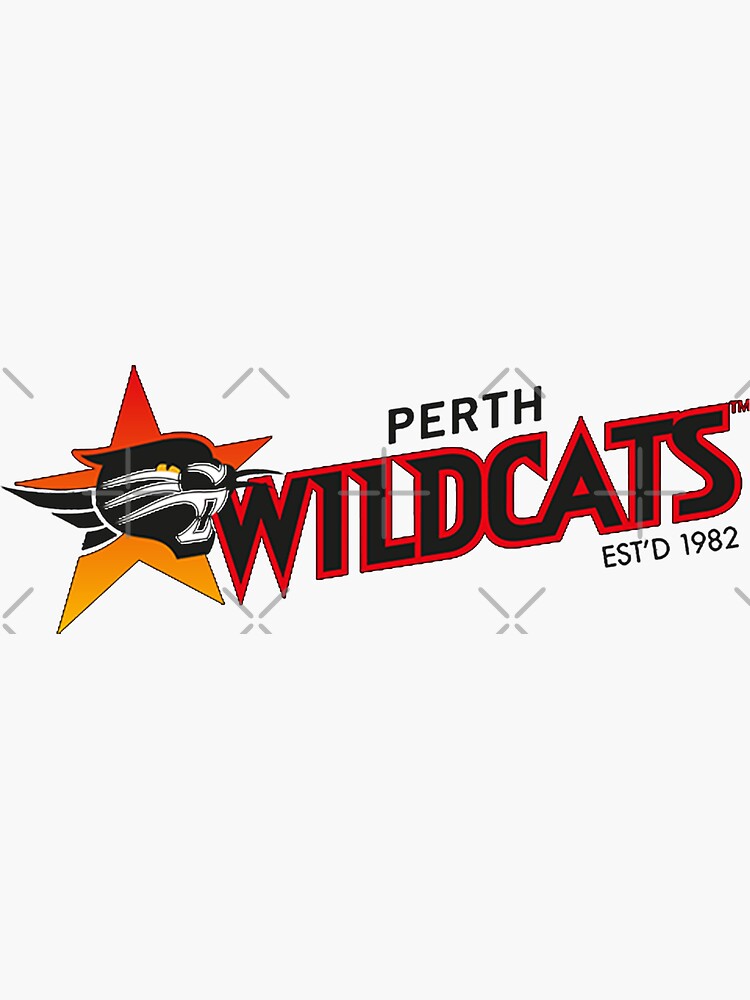 "Perth Wildcats logo" Sticker for Sale by TheGreaterTimes | Redbubble