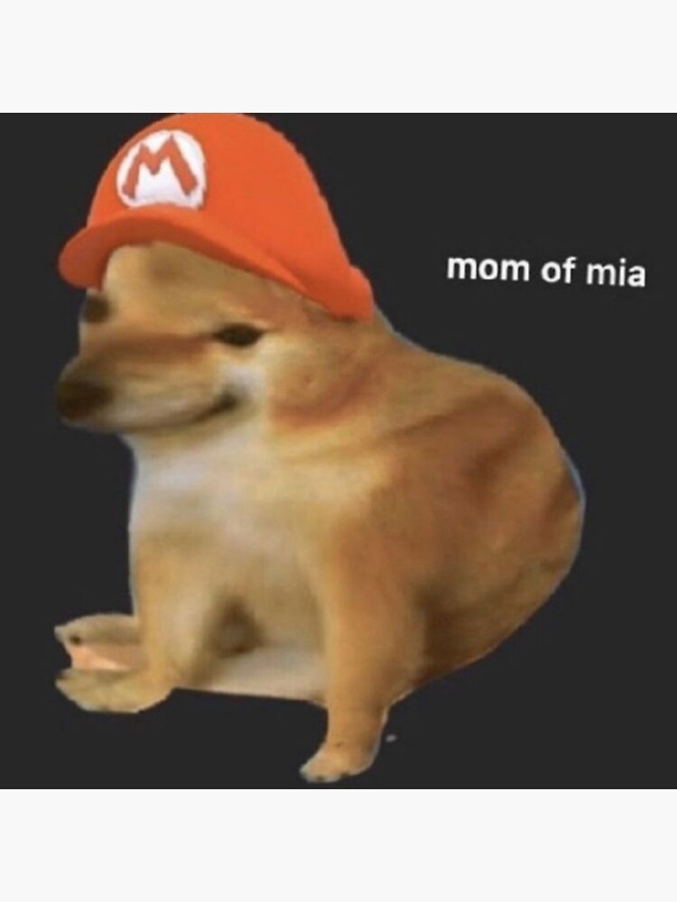 "Funny mom of mia doge dog meme" Sticker for Sale by Estella47138 ...