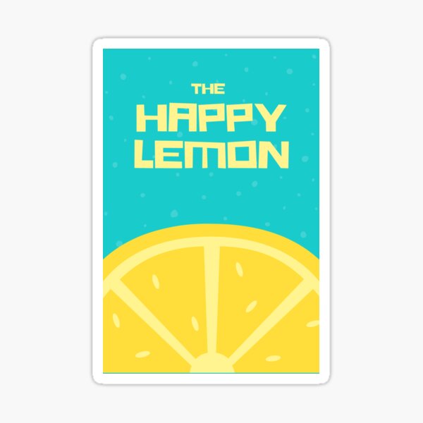 "happy lemon" Sticker for Sale by SLsweety | Redbubble