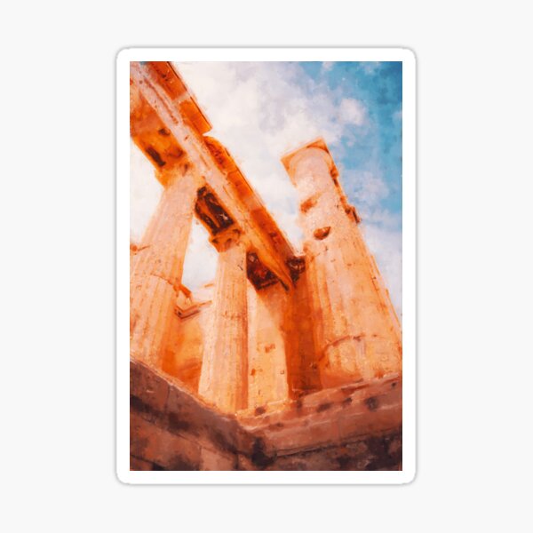 "Acropolis of Athens" Sticker for Sale by ErianAndre | Redbubble