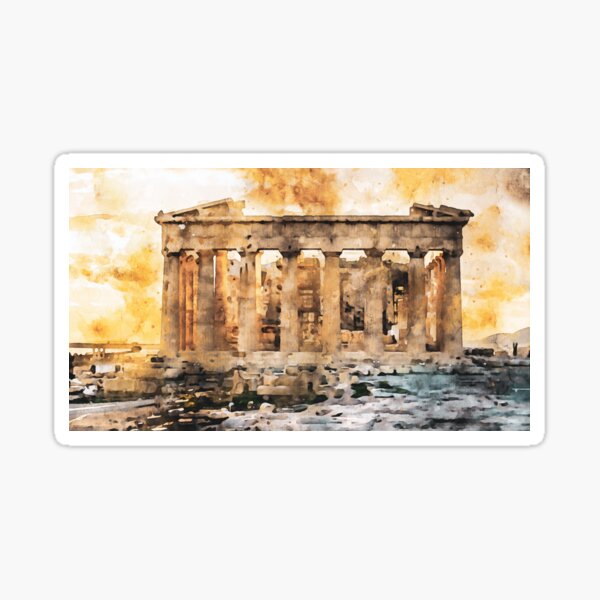 "Acropolis of Athens" Sticker for Sale by ErianAndre | Redbubble