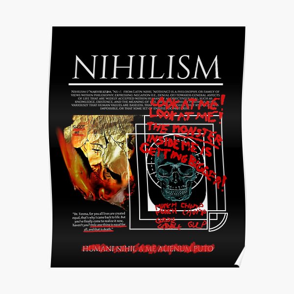 "NIHILISM - Anime Monster" Poster by Palmaro | Redbubble