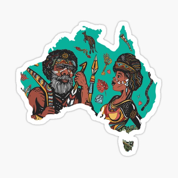 "Australian Aboriginal" Sticker for Sale by virillanissa | Redbubble
