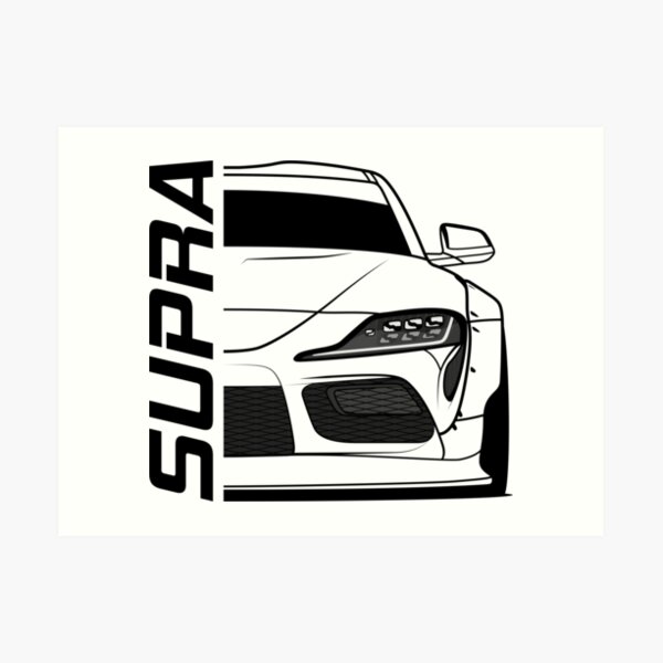 "JDM Supra MK V" Art Print by goldentuners | Redbubble