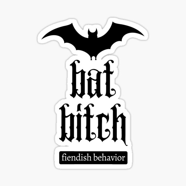 "Bat Bitch Safiya Nygaard " Sticker for Sale by CreativeBlink | Redbubble