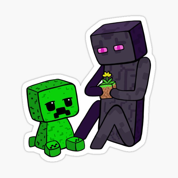 Papercraft UwU Creeper,Enderman Minecraft Vinyl Stickers! Paper, Party ...