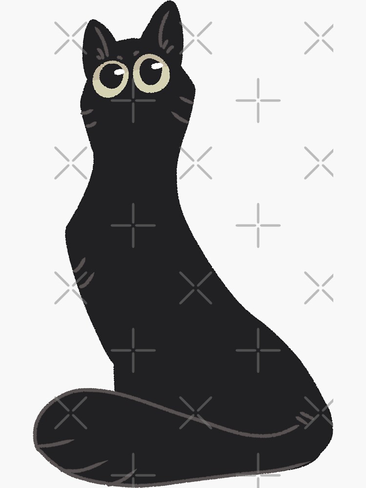 "Long cat" Sticker for Sale by Raakile | Redbubble