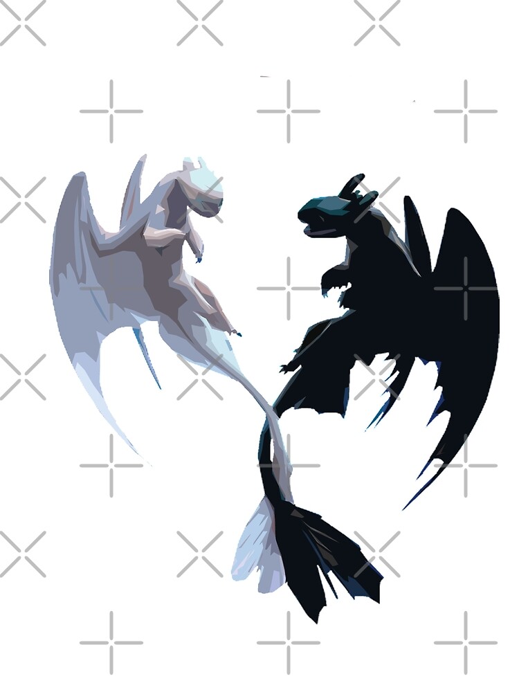 "Toothless and Light Fury FanArt" Chiffon Top for Sale by Sam Punter ...