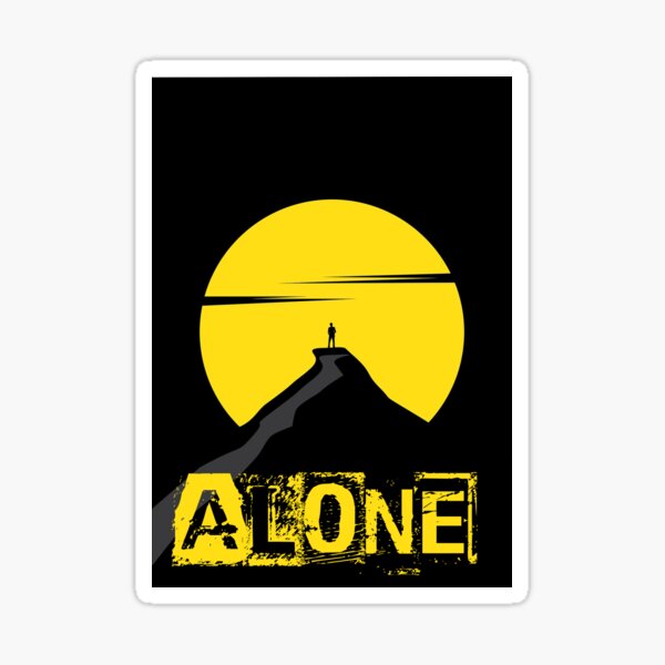 "alone" Sticker for Sale by chanupart | Redbubble