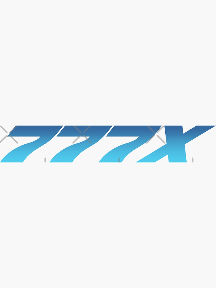 "777X" Sticker for Sale by Joel-Designs | Redbubble