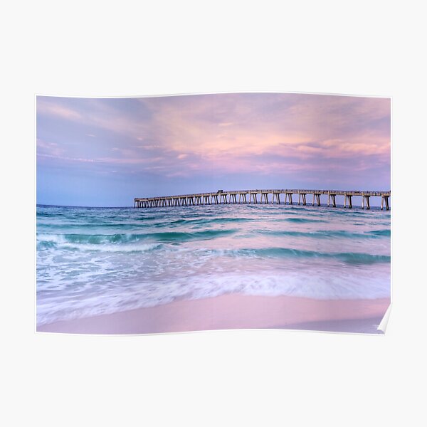 "Good Morning Navarre Beach Pier" Poster by mljdwhite | Redbubble