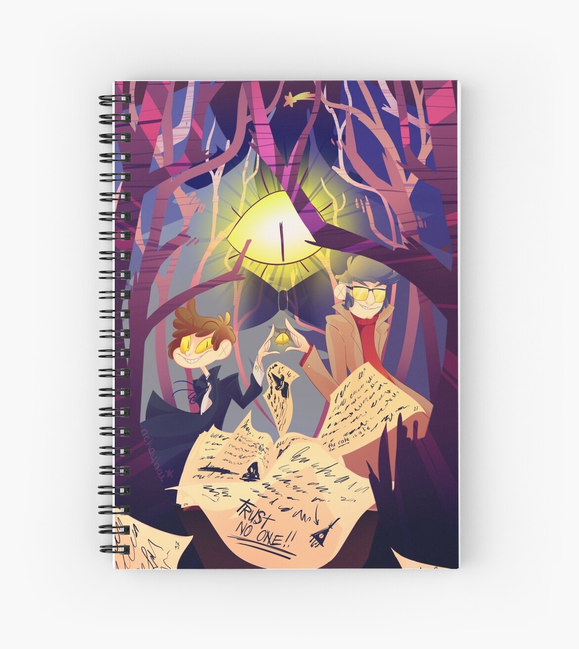 "Gravity Falls" Spiral Notebooks by nekouhai | Redbubble