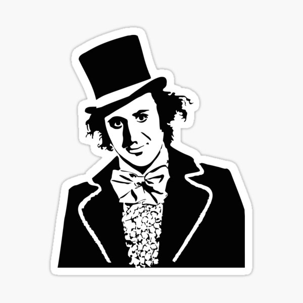 "Gene Wilder - Comic Genius" Sticker for Sale by Ares286 | Redbubble
