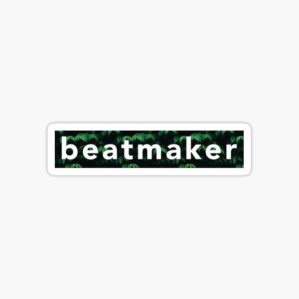 "Beatmaker Sticker Leaves" Sticker for Sale by Bae2021 | Redbubble