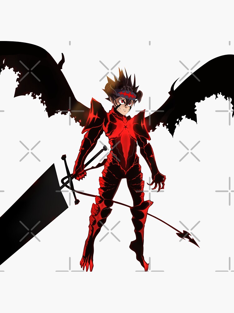 "Asta Wing - Black Clover" Sticker by PITTILL | Redbubble