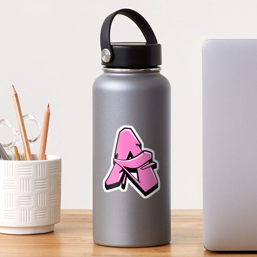 "Graffiti Letter A (Pink)" Sticker for Sale by NameGraffiti | Redbubble