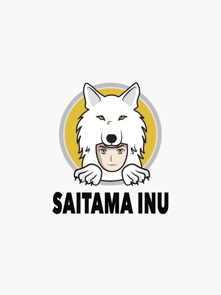 "SAITAMA INU" Sticker for Sale by RenHeartwork | Redbubble