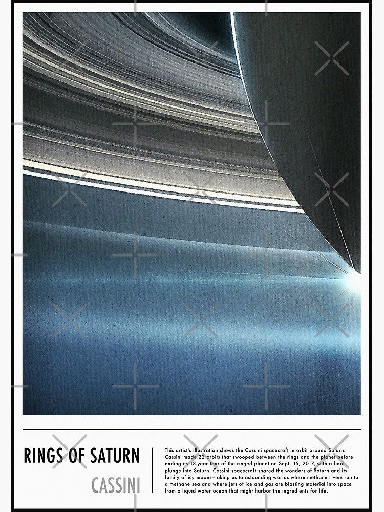 "Rings Of Saturn" Poster for Sale by SPACESTORY | Redbubble