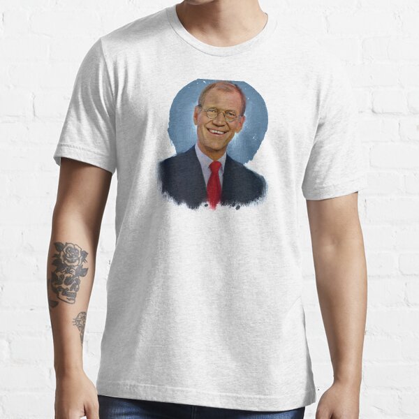 "DAVID LETTERMAN- Famous standup comedian Portraits " T-shirt for Sale ...